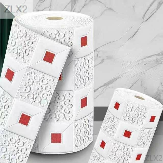 Стеновая панель Панели самоклеющиеся для стен плитка 70 смx5м, мягкие, 3д, 3d, интерьерные, пвх, декоративныеZLX2