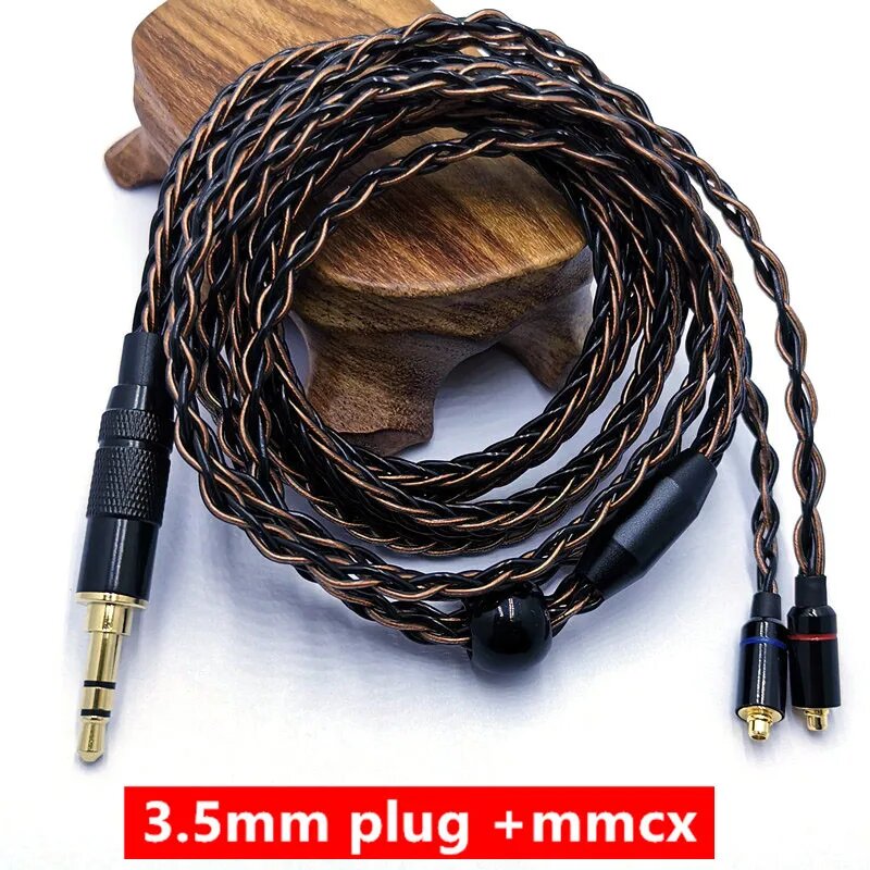 RYGMR Кабель для наушников mmcx 1,2 м 3,5/2,5/4,4 мм RY-C6 mmcx 3.5mm