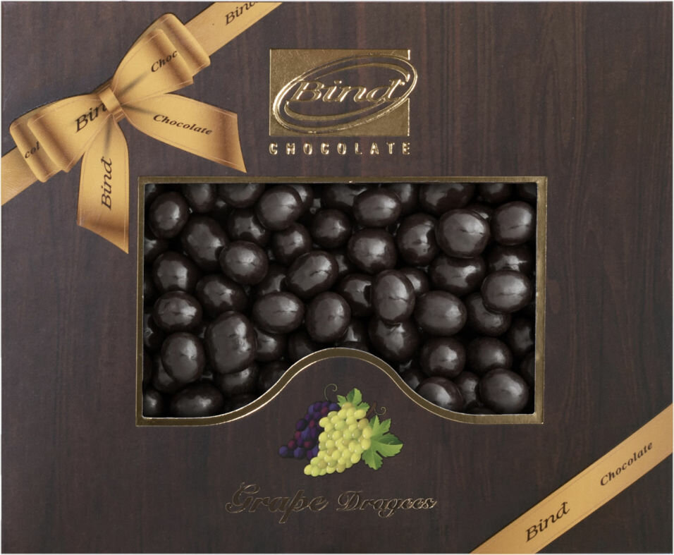Драже BIND "Изюм в шоколаде", грильяж, картонная коробка, 100 гр