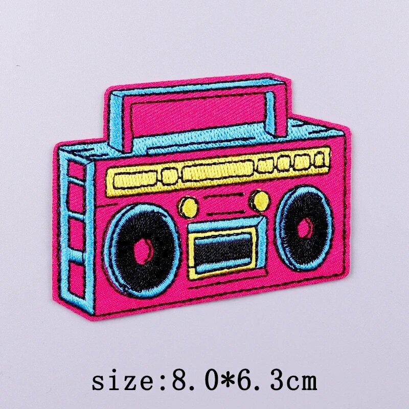 Нашивка на одежду Boombox, Розовый, PE7098CT, 8.0*6.3 см