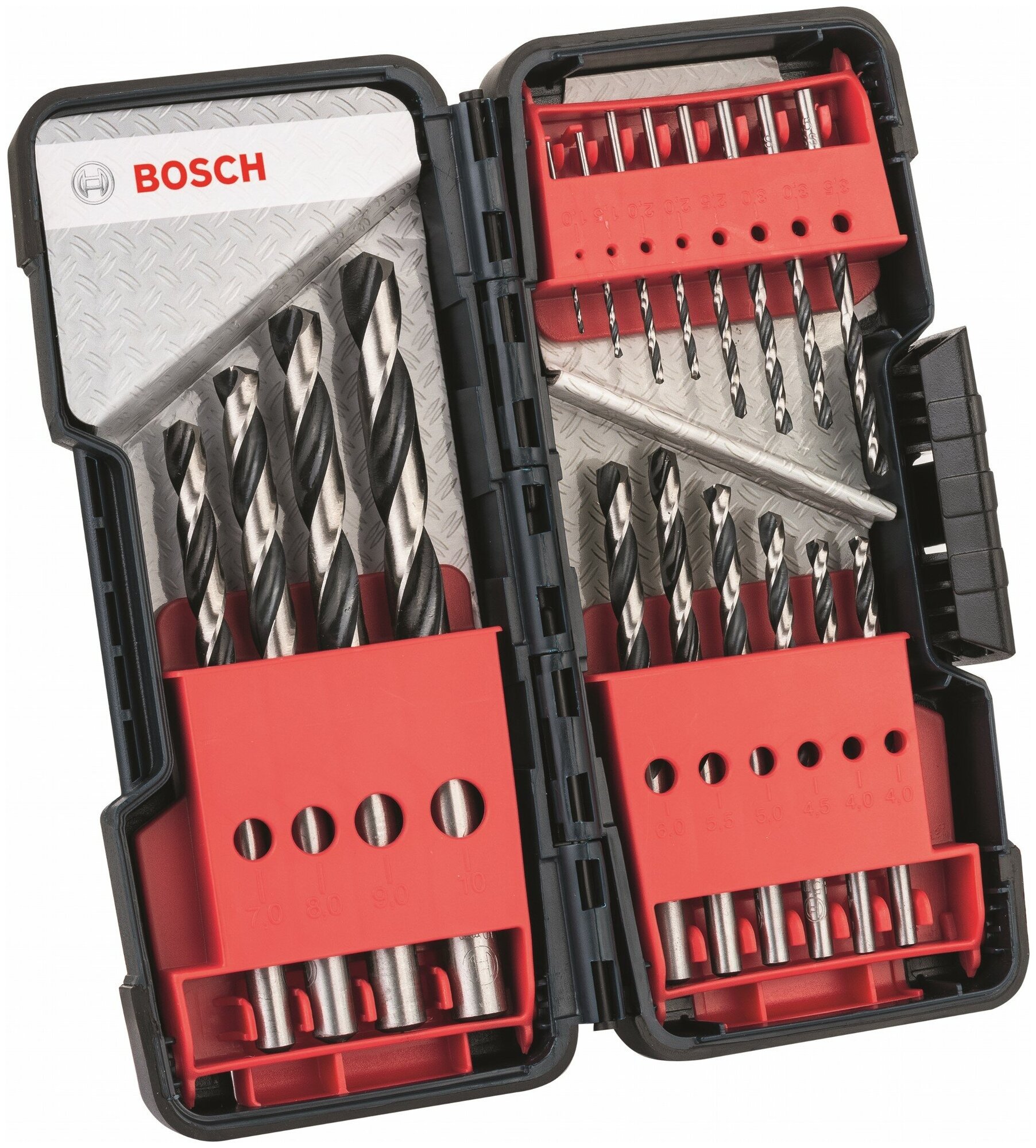 Набор сверл BOSCH 2608577350 HSS PointTeQ 18 шт ToughBox D1-10