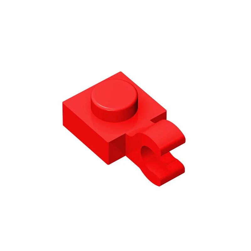 Красные строительные блоки LEGO 1x1, 10 шт.
