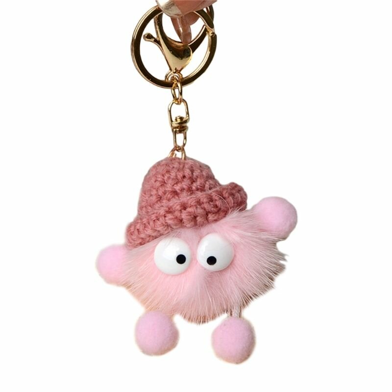 Стильный вязанный крючком брелок-кулон, металлический брелок-украшение, идеальный подарок для любителей рукоделия и модных людей