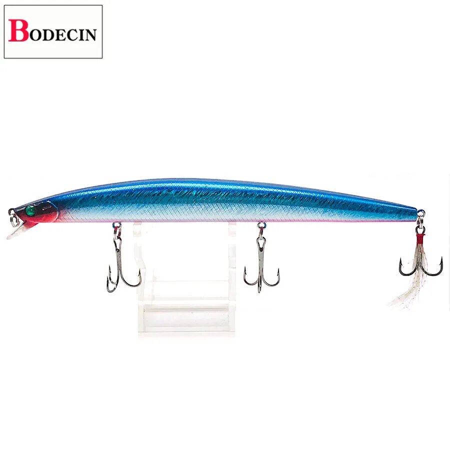 Большой лазерный Джеркбейт, блесна, искусственная рыболовная приманка, Воблер для рыбы, троллинга, щуки, карпа