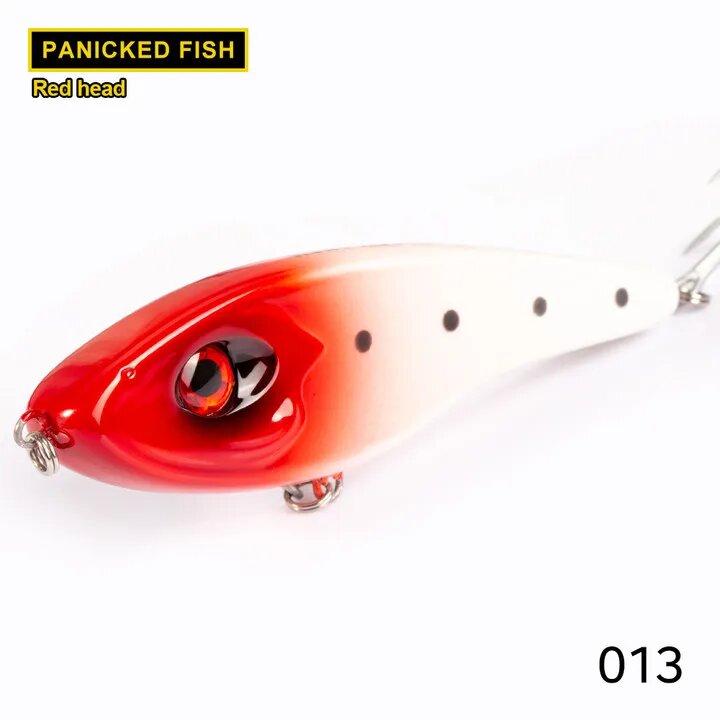 Jerkbait Panic Fish Redhead 013, 115 мм