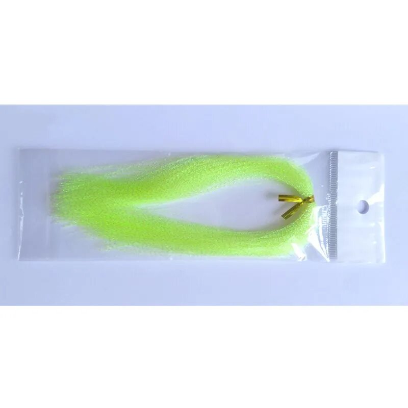 Светящийся шелковый шнур для нахлыстовых мушек Зеленый, Yellow