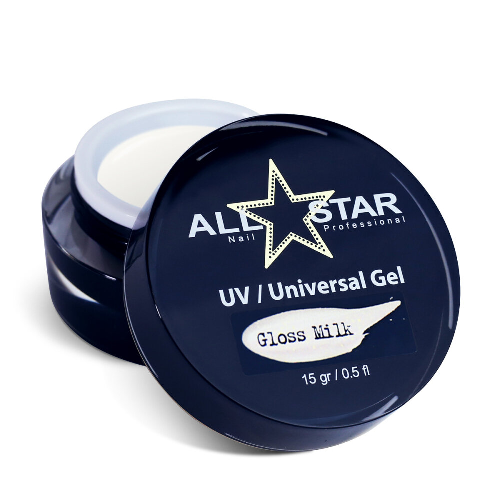 Гель UV-Universal Gel All Star Gloss Milk 15 г