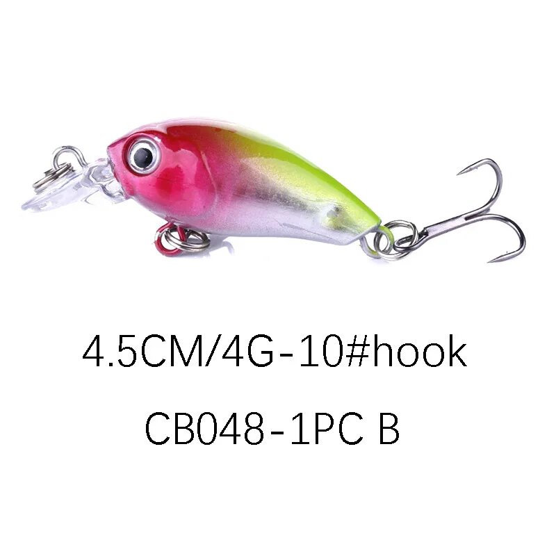 Мини-блесна для ловли карпа 4,5 см 4 г Розовый, 2