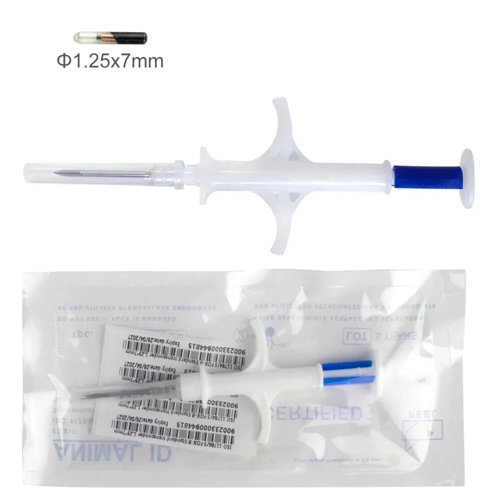 Микрочипы для животных EM4305 100pcs 1.25x7mm
