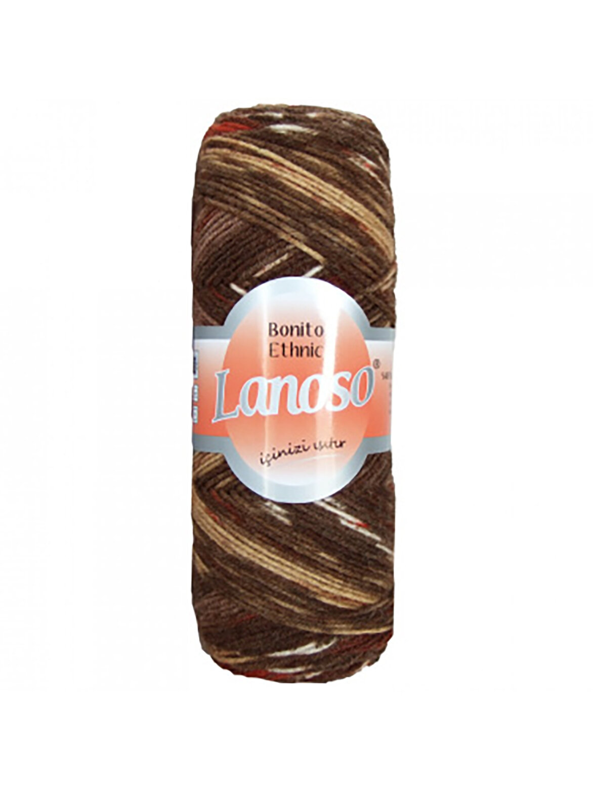 5 Мотков, Lanoso BONITO ETHNIC, BONITO ETHNIC 49% Шерсть, 51% Акрил / 100 гр. - 300 м, Цвет-1200