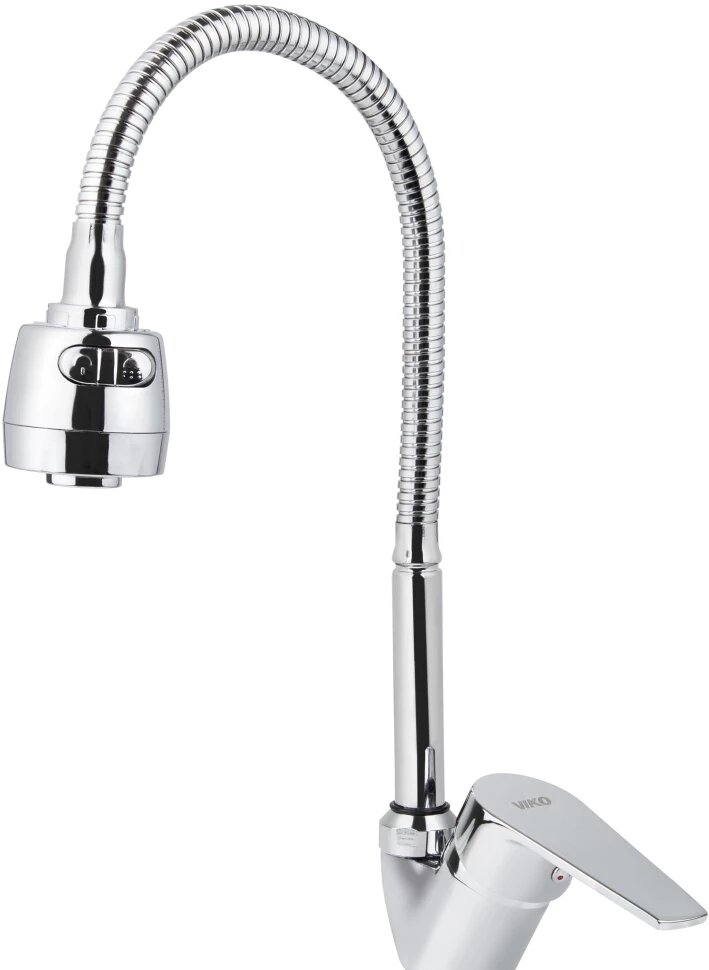 Смеситель для кухни Viko V-3074 с гибким изливом, хром