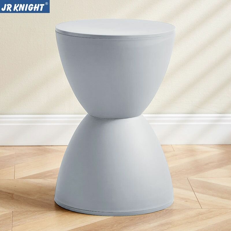 Пластиковый табурет с креативным дизайном в форме песочных часов, 30x43 см