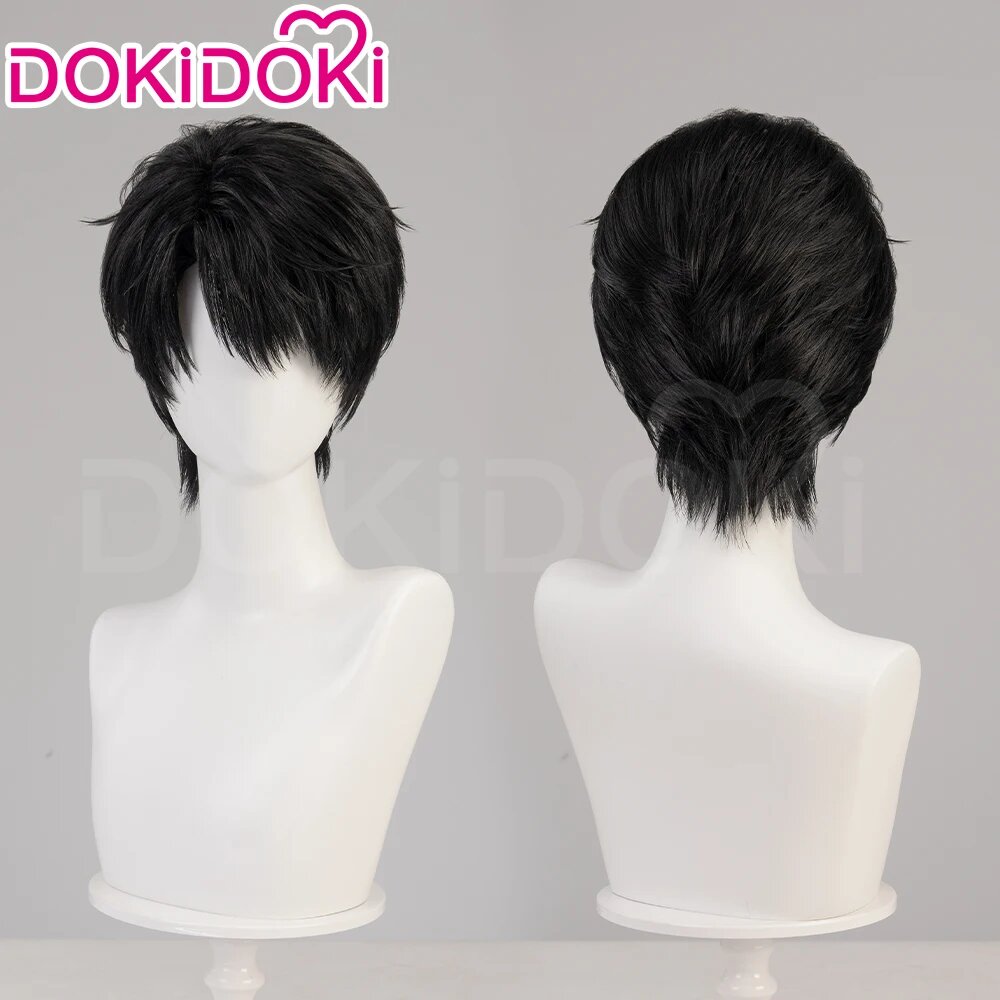 Косплей парик Caleb DOKIDOKI 30 см Black Wig, IN STOCK