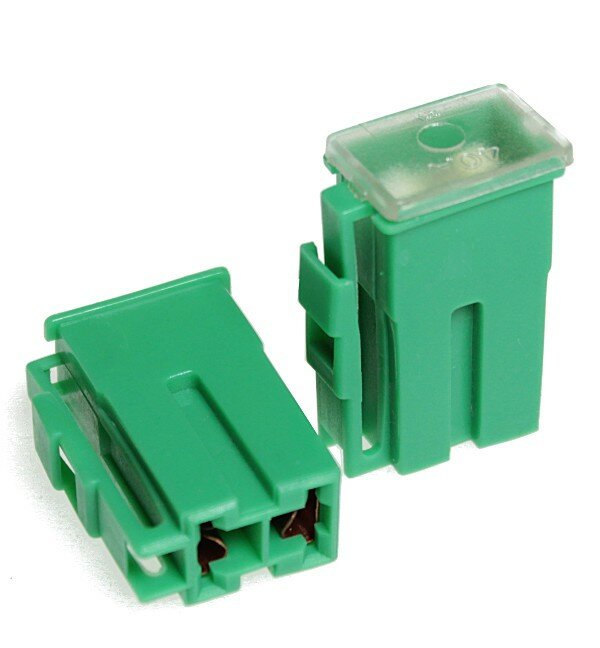 Предохранитель для ином. W228-G-L картриджный с клипсой MAXI 40A (24,5x12,8мм, h38)