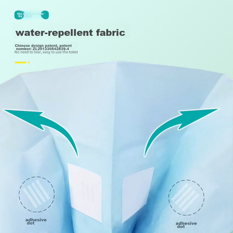 Nuolansendi Disposable Toilet Seat Covers, Extended Toilet Seat Pads, Waterproof And Hygienic for Pregnant Women, Home Use, Hotels, And Travel, 10-Pack