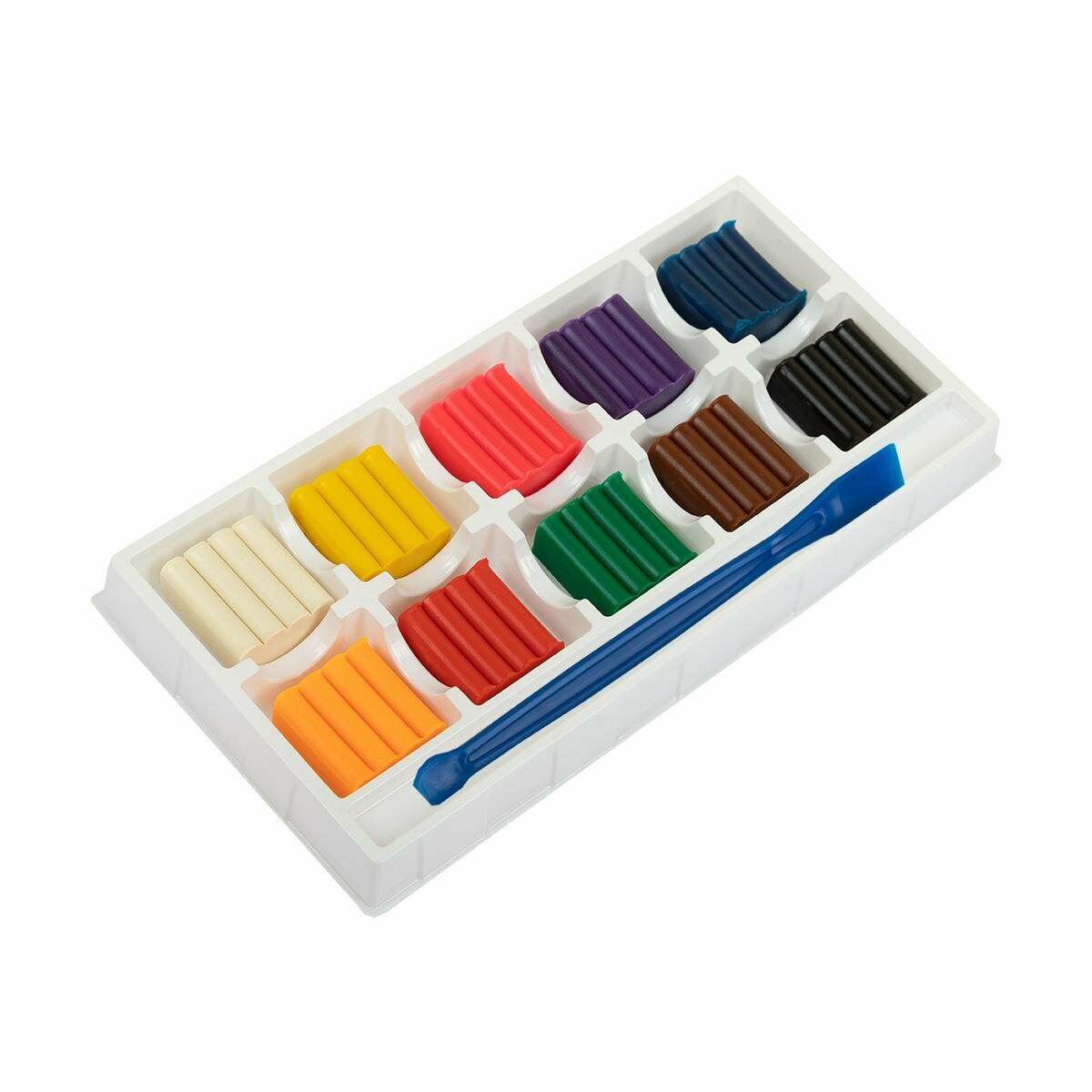 Лео / Расти Пластилин восковой LMCW-0110 120 г (в картонной упаковке) 10 цв.