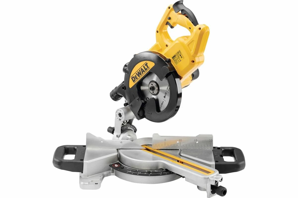 Торцовочная пила DEWALT DWS773, 1300Вт, глубина пропила 70мм, подсветка