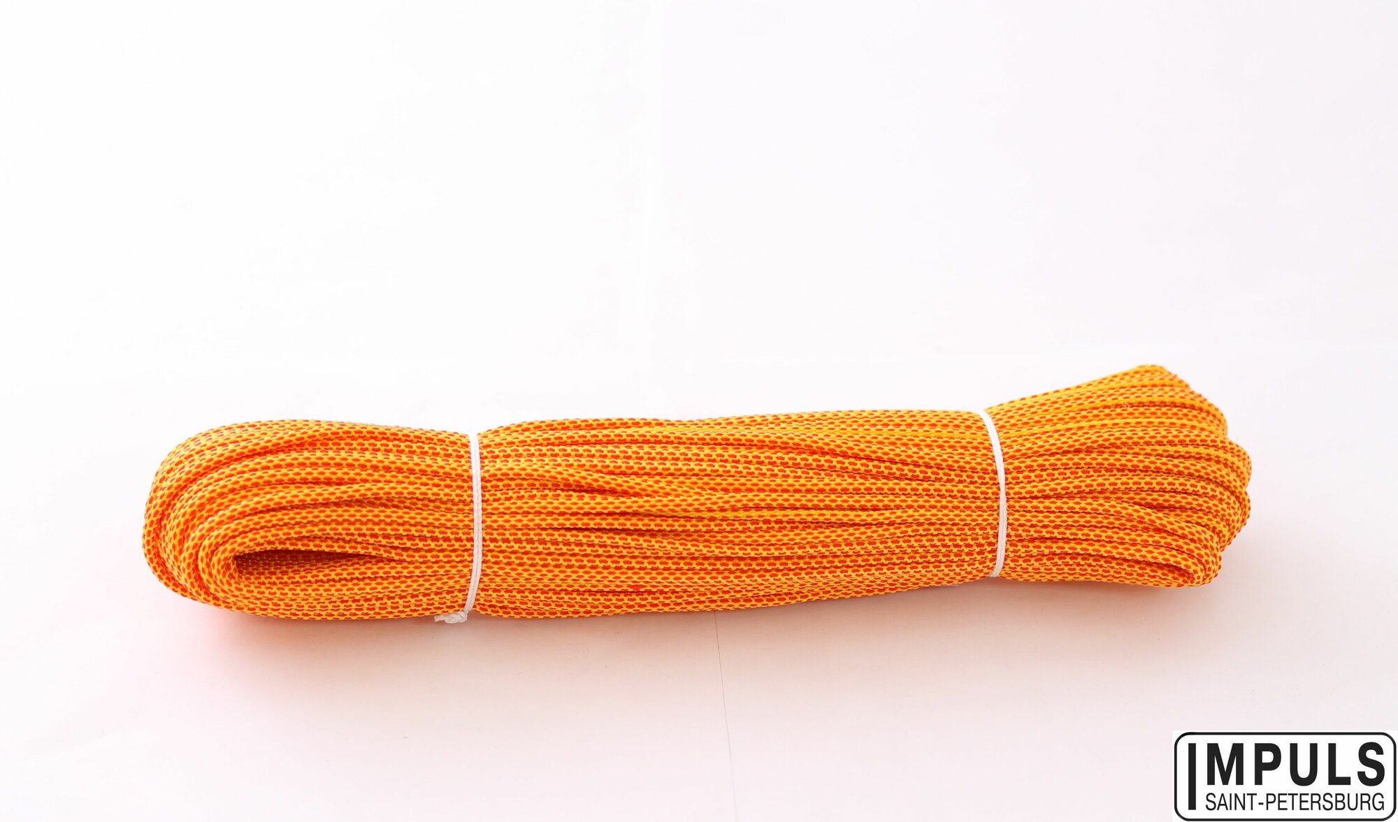 Тканый шнур IMPULS (полипропилен), 3 мм, желтый+красный, 40 м