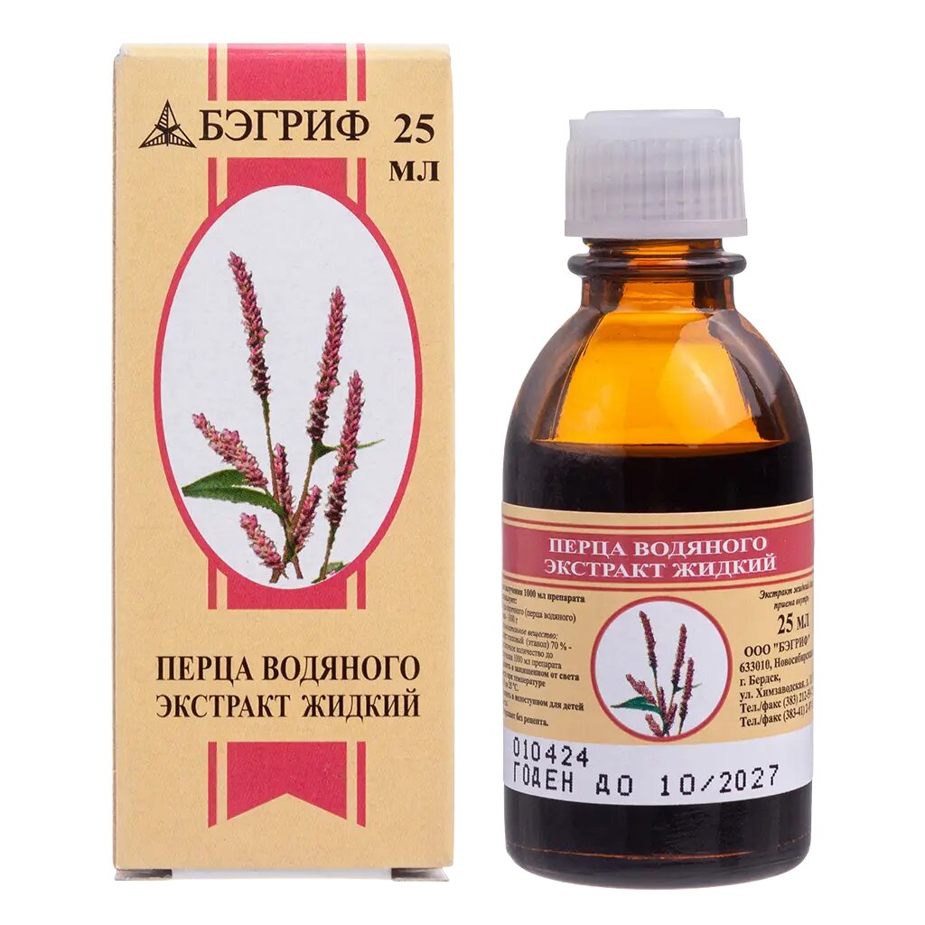 Перца водяного экстракт жидкий для приема внутрь 25 мл 1 шт