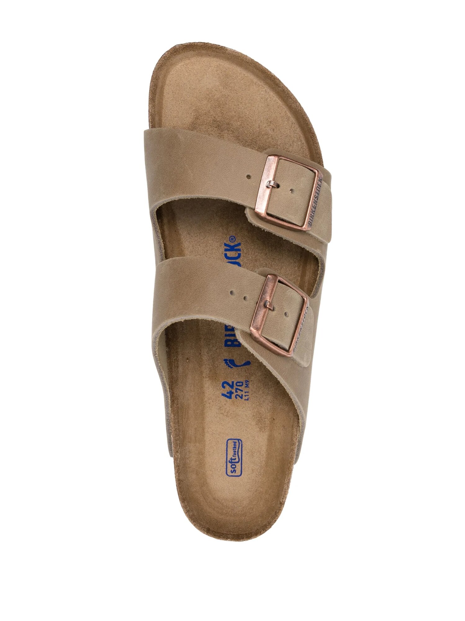 Шлёпанцы Birkenstock, размер 39 EU, коричневый — фото 1