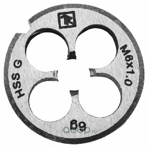 Md1015 плашка d-combo круглая ручная м10х1.5, hss, ф30х11 мм THORVIK MD1015