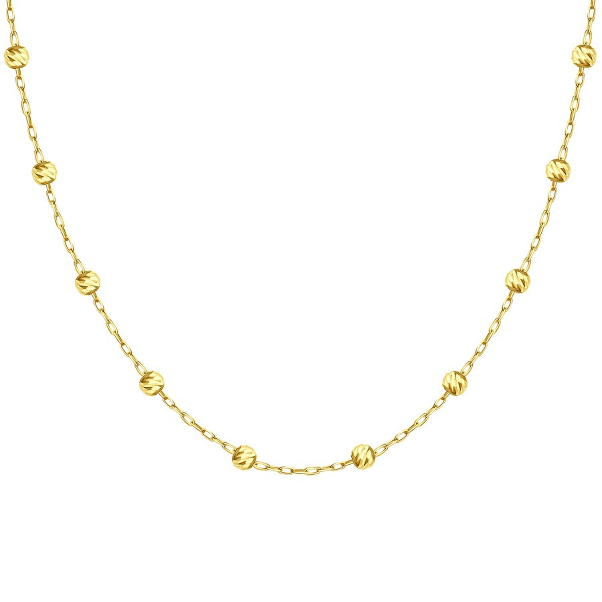 Колье, желтое золото, 585 проба