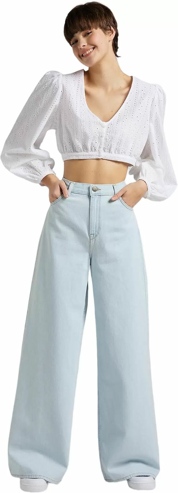 Джинсы широкие 