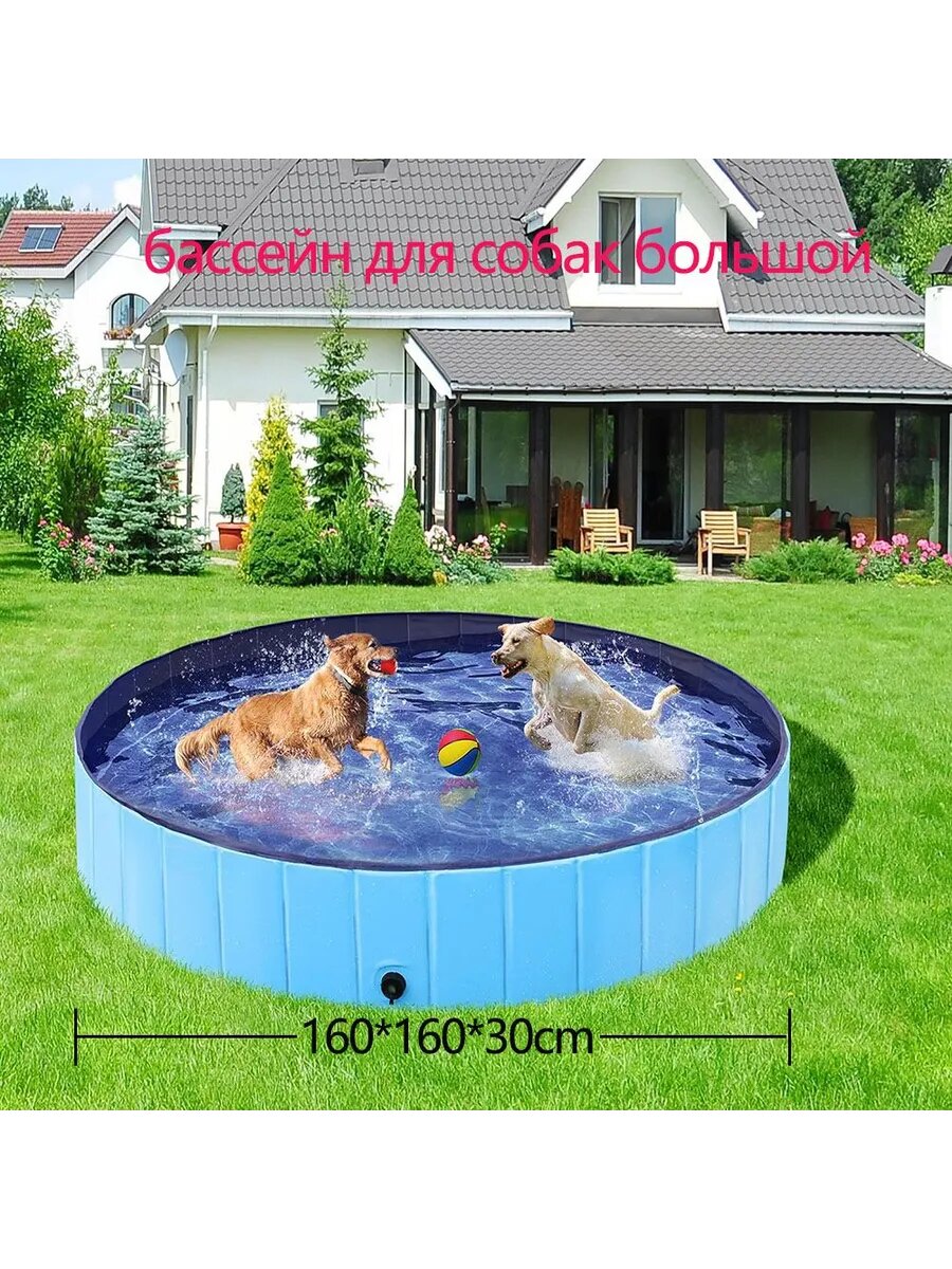 Бассейн для домашних животных диаметром 160 см