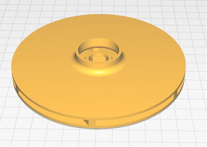 Крыльчатка для насосной станции вихрь асв 800/20 (3D печать)