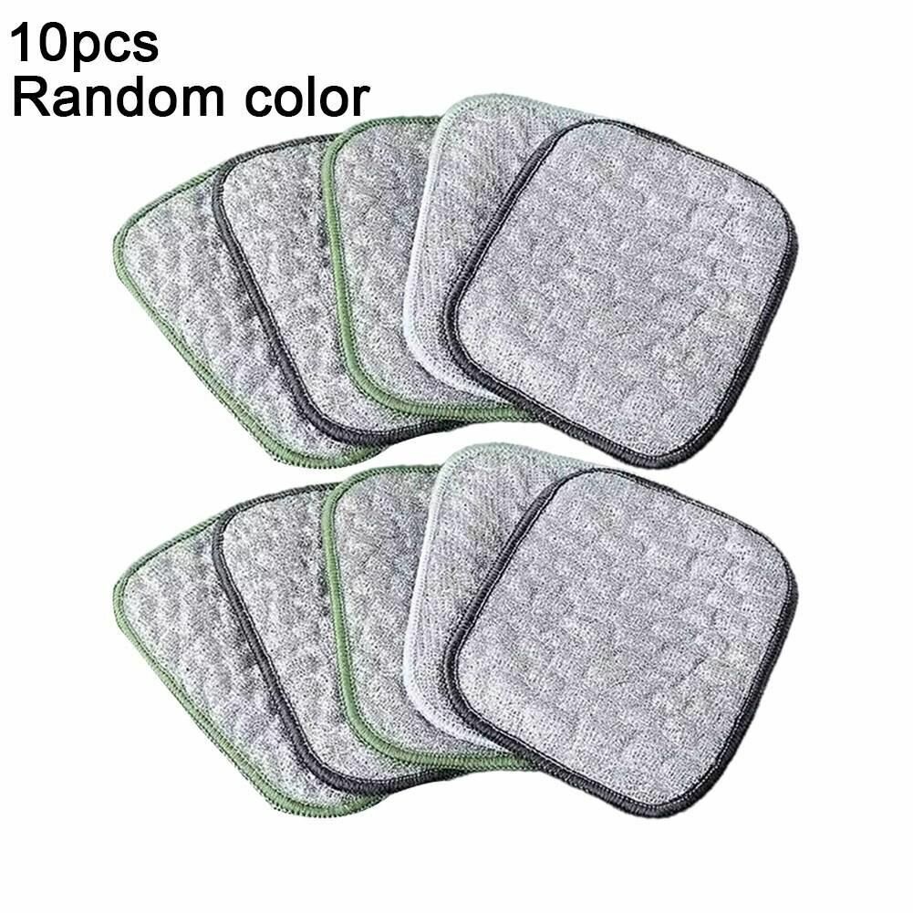 Тряпки для кухни, Металлическая тряпка для мытья посуды, губки для мытья посуды, салфетки для уборки, 10 шт.