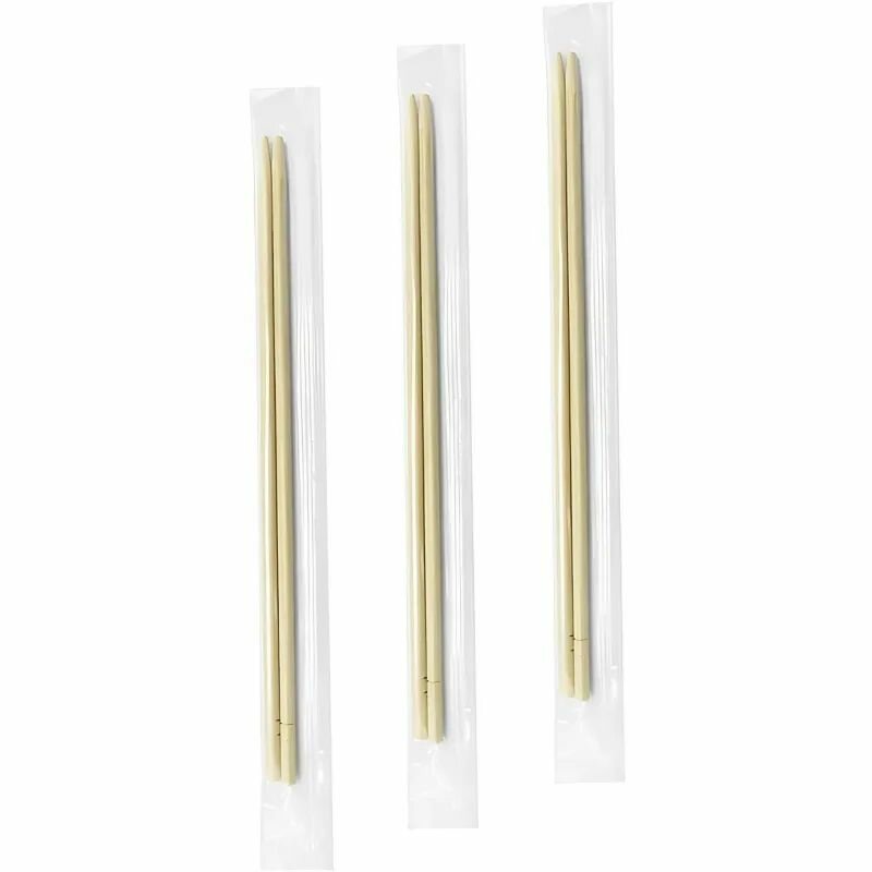 Палочки для суши КонтинентПак бамбуковые, 21 см, светло-коричневые, 100 шт