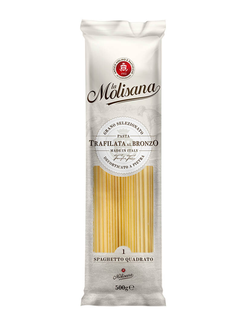 Макароны La Molisana Spaghetto Quadrato Спагетти квадратные из твердых сортов пшеницы № 1, 450 г