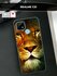 Силиконовый чехол на Realme C21 / Реалми С21 с принтом "Лев арт 8"