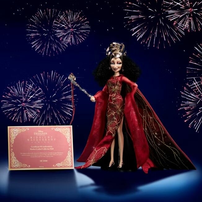 Disney Кукла Mother Gothel Disney Designer Collection Midnight Masquerade Series Fashionably Late Limited Edition Doll, Tangled, 30,5 см