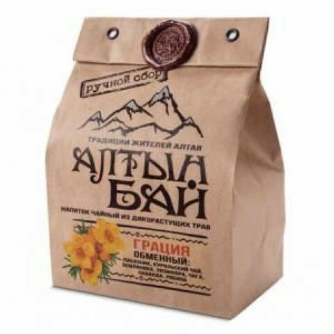 Чай Алтын Бай травяной грация, для похудения, 100 г