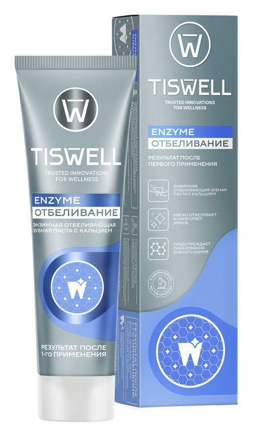 Зубная паста TISWELL Enzyme отбеливание, отбеливающая, энзимная, 110 г
