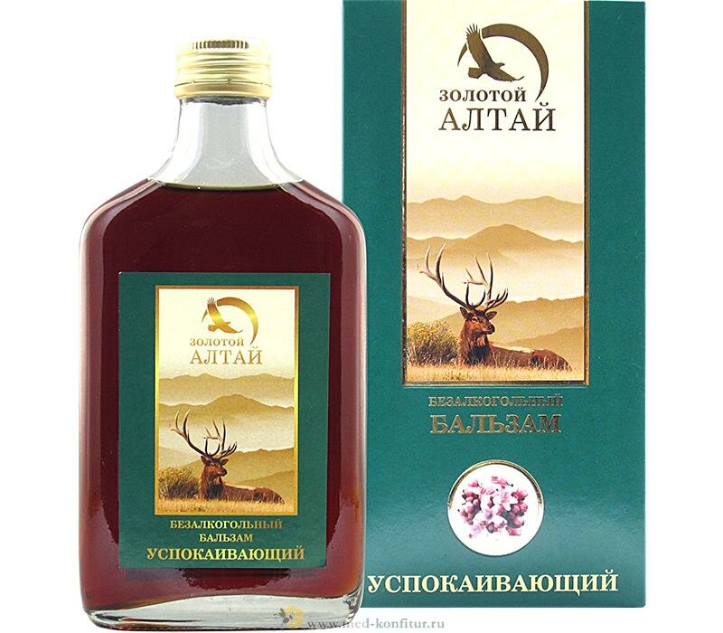 Лечебный бальзам Зеленый Алтай успокаивающий, 250 мл, содержит флавоноиды, дубильные вещества, лимонную и розмариновую кислоты