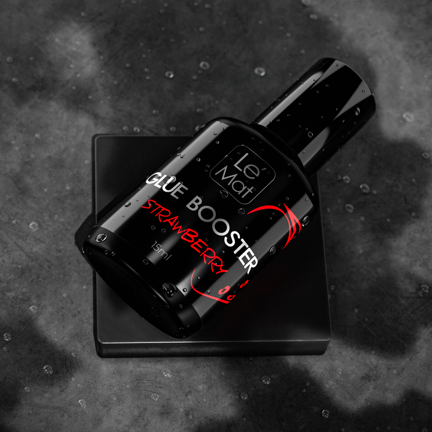 Усилитель клея Le Mat GLUE BOOSTER Strawberry с ароматом клубники, 15 мл