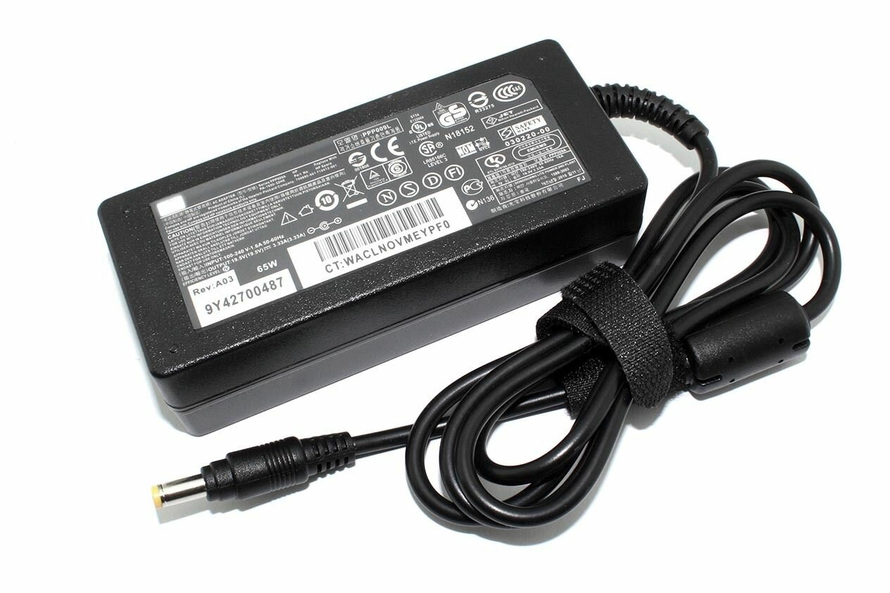 Блок питания (сетевой адаптер) для ноутбуков HP 19.5V 3.33A 65W 4.8x1.7mm HC