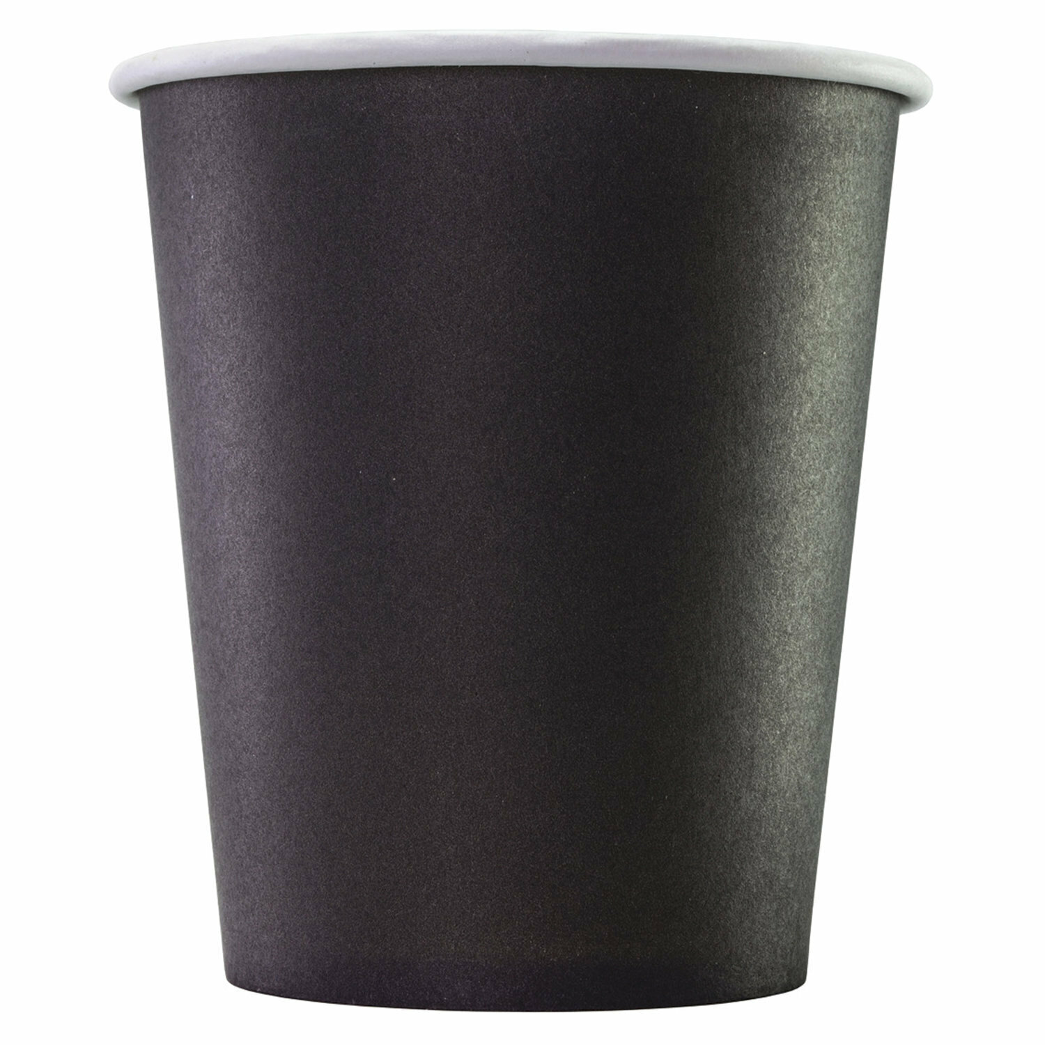 Стаканы одноразовые Формация бумажные 250 мл, комплект 50 шт, однослойные, черные, холодное, горячее