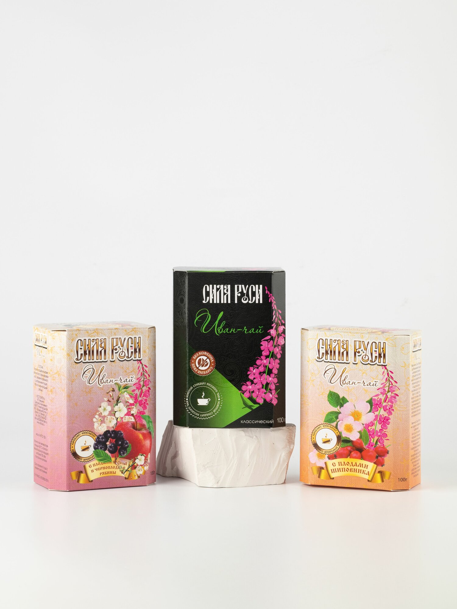Иван-чай "сила руси", набор: классический, с яблоком, с шиповником