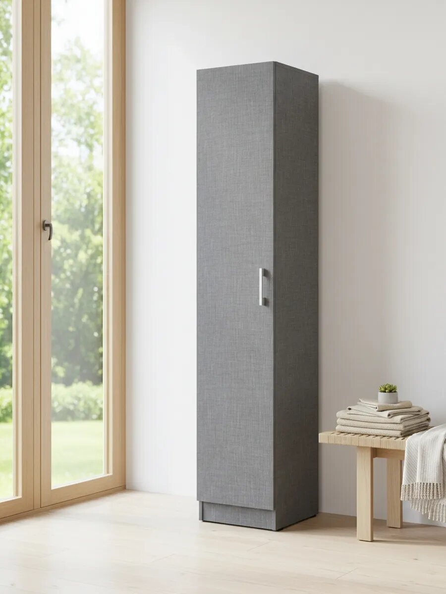 Шкаф пенал FRESTER для одежды с полками в спальню прихожую, от производителя