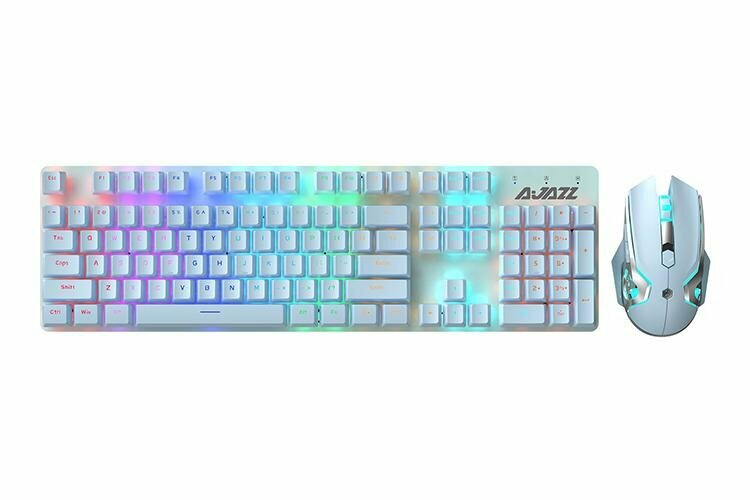 Гейминговый набор клавиатуры и мыши AJAZZ Sentinel USB, multicolor