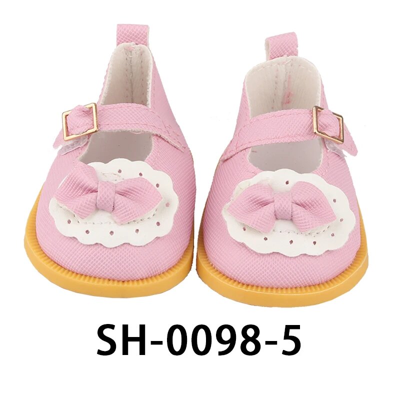 Розовые туфельки для кукол 18 дюймов SH-0098-5