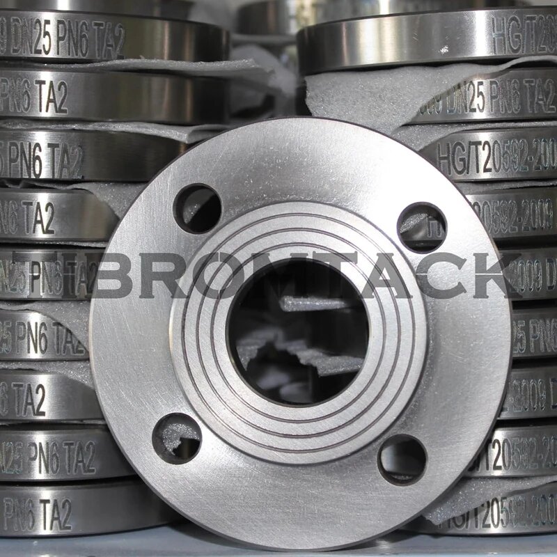 Фланцы из чистого титана для соединения систем трубопроводов, детали с титаном, HG, T20592-2009, DN25, PN6