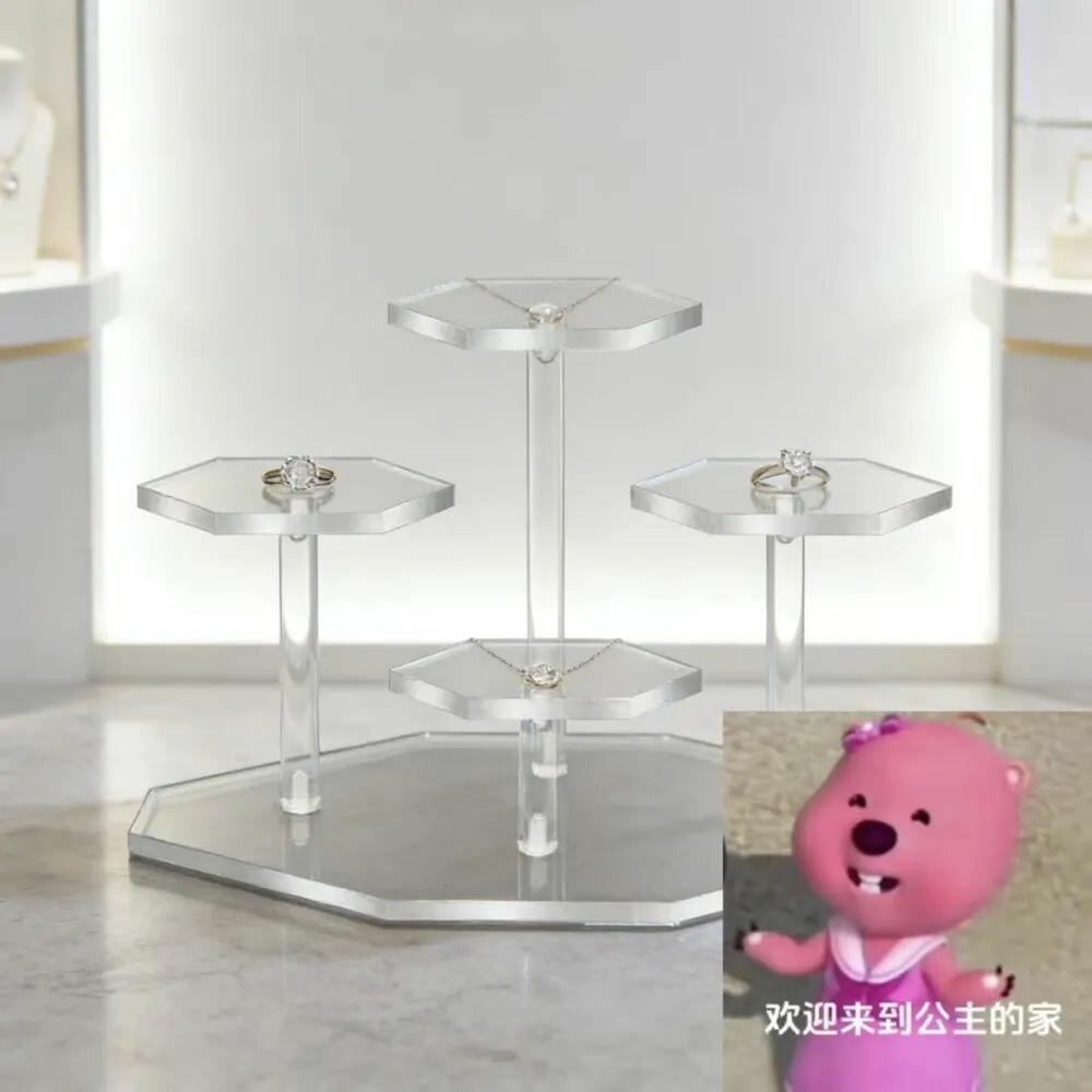 Универсальная акриловая подставка для демонстрации предметов коллекционирования и модных аксессуаров