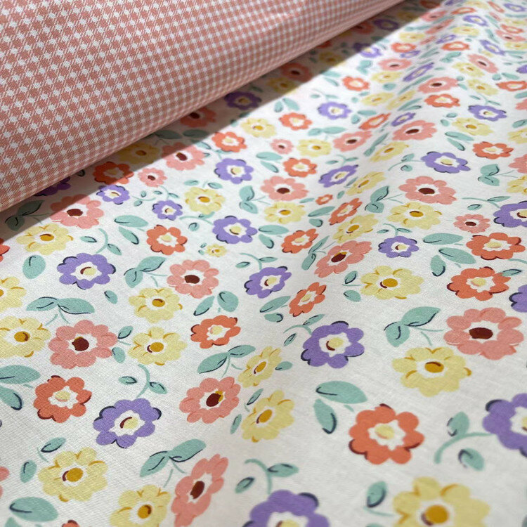 Ткань из чистого хлопка для детского сада, мультяшная хлопковая ткань, детская осенне-зимняя одежда, плотный твил, ширина 1.6m дюймов