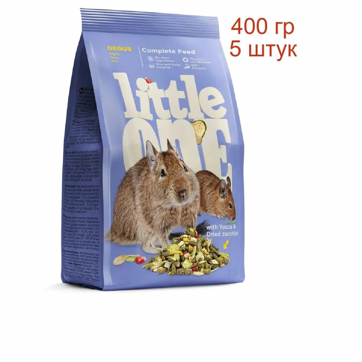 Little One Корм для дегу 400г (5 штук)