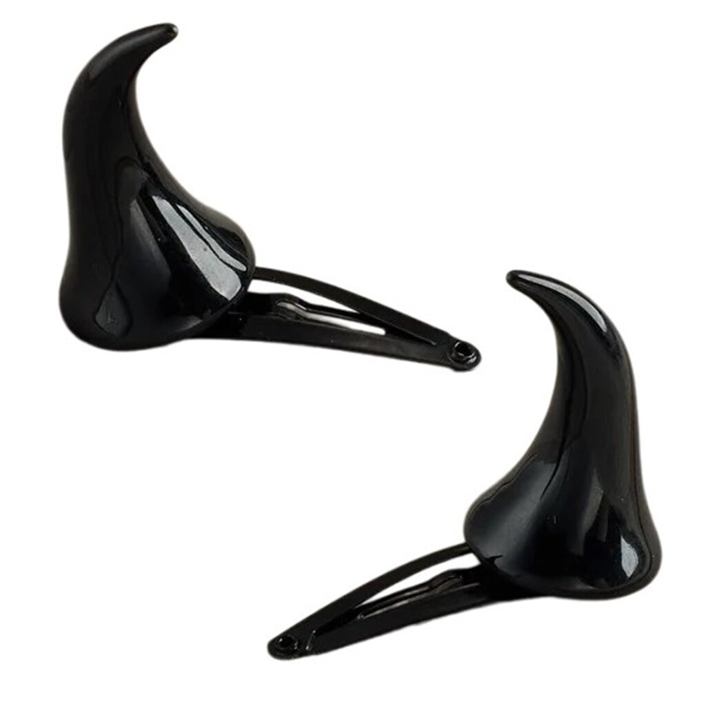 Шпилька Для Оголовья С Дьявольским Рогом-Черный