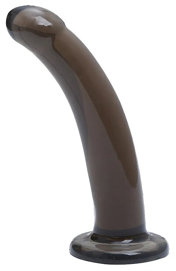 Фаллос с рельефной головкой Black Prince Medium Шаловливая Лисичка, 17 см - чёрный